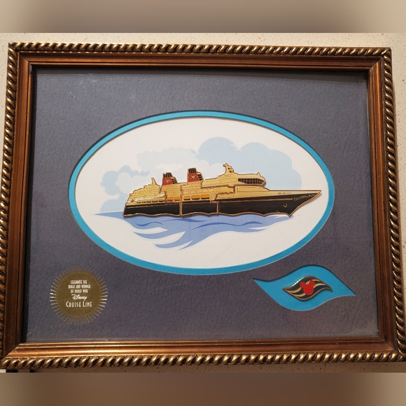 Disney | Accents | Disney Cruise Line Pin Set Framed Picture ...